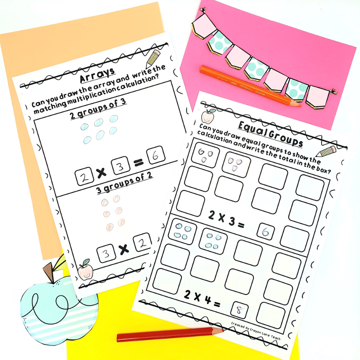 Multiplication Worksheets Multiply by 2 | Crayon Lane Teach