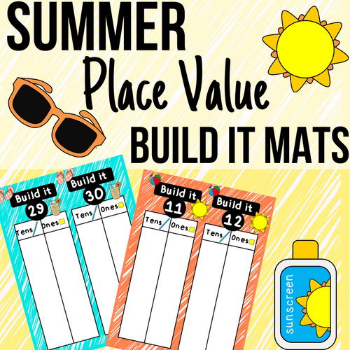 Summer Place Value Mats | Crayon Lane Teach