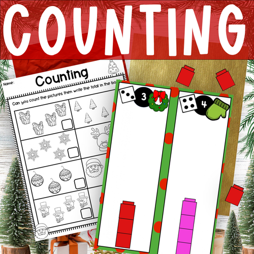 Christmas Counting Worksheets | Crayon Lane Teach