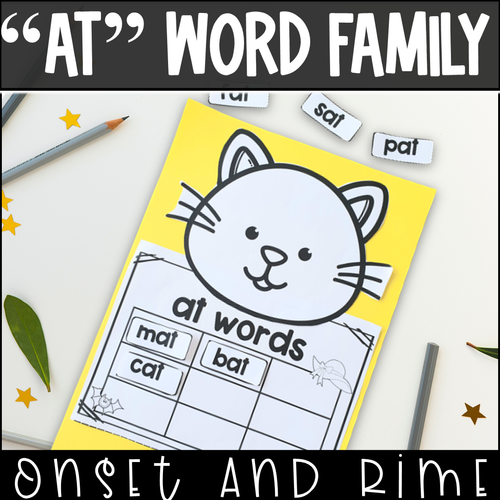 Activities for Word Families - "at" Word Family | Crayon Lane Teach