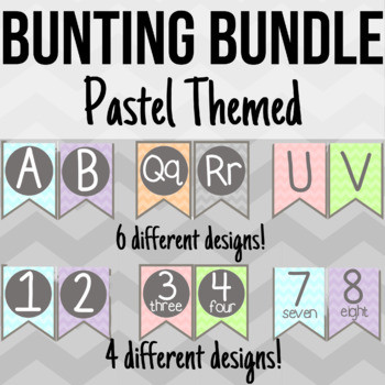 Alphabet Number Bunting Bundle | Crayon Lane Teach