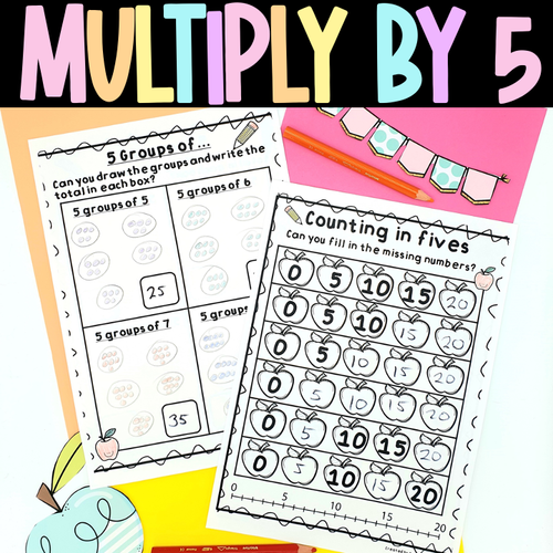 Multiplication Worksheets Multiply by 5 | Crayon Lane Teach