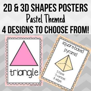 2D and 3D Shape Posters | Crayon Lane Teach