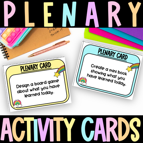 Plenary Activity Cards | Crayon Lane Teach