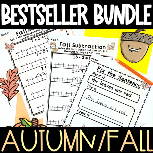 Autumn Fall Literacy Math Activities | Crayon Lane Teach