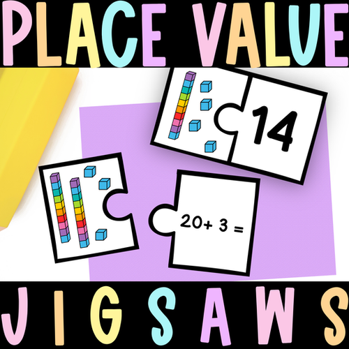 Place Value Tens and Ones Jigsaws | Crayon Lane Teach