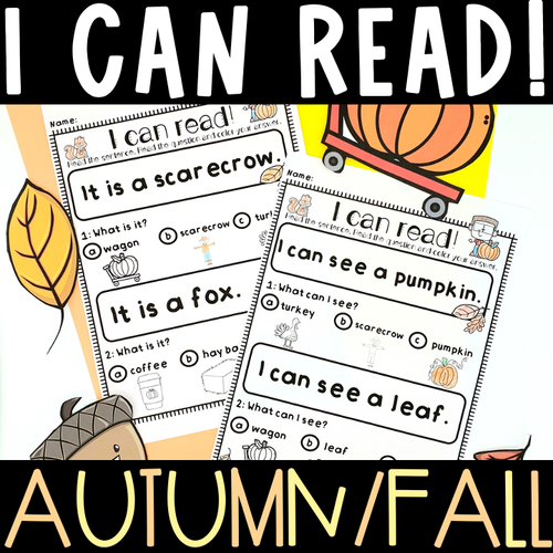 Autumn Fall Reading Comprehension Worksheets | Crayon Lane Teach