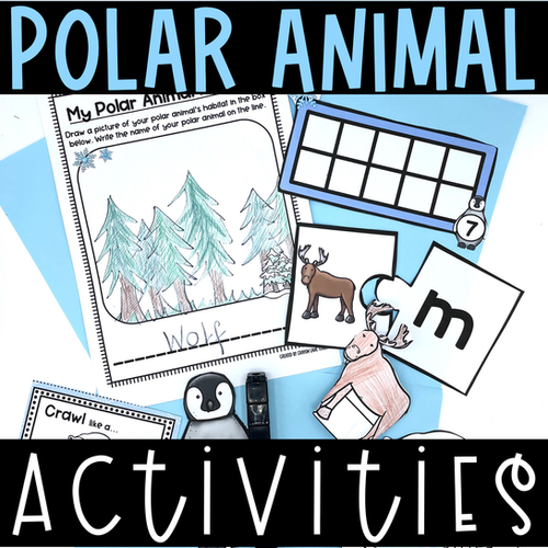 Polar Animals Activities Preschool Kindergarten Project | Crayon Lane Teach