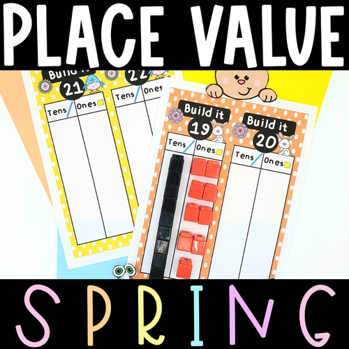 Spring Place Value Activity Tens and Ones | Crayon Lane Teach