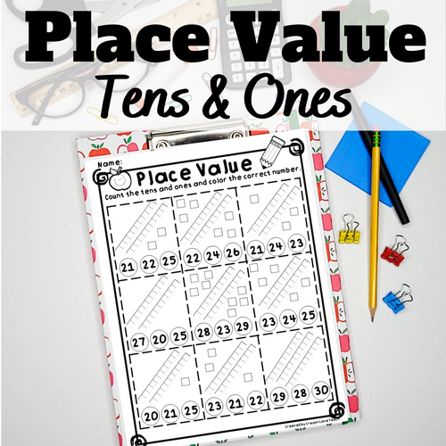 Place Value of Tens and Ones Worksheets | Crayon Lane Teach