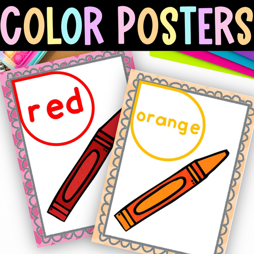 Classroom Colour/Color Posters | Crayon Lane Teach