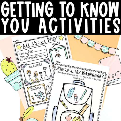 Getting to Know You Activities Back to School Worksheets | Crayon Lane ...