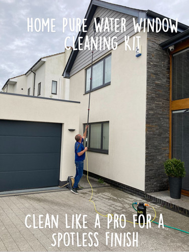 Pure Water Home Window Cleaning Kit: Telescopic Water Fed Brush with ...