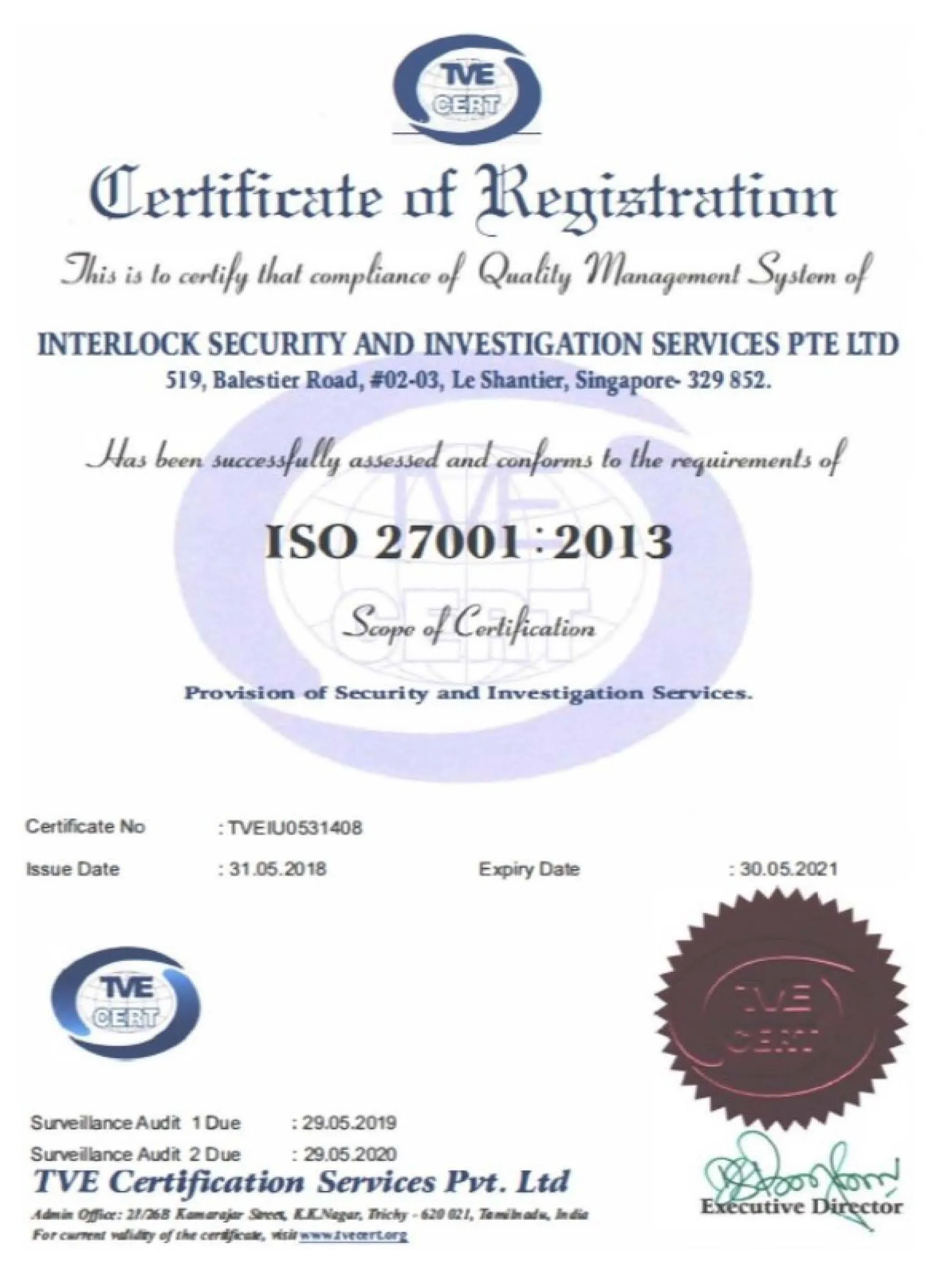 Security Agency Singapore | Singapore | Interlock Group Security