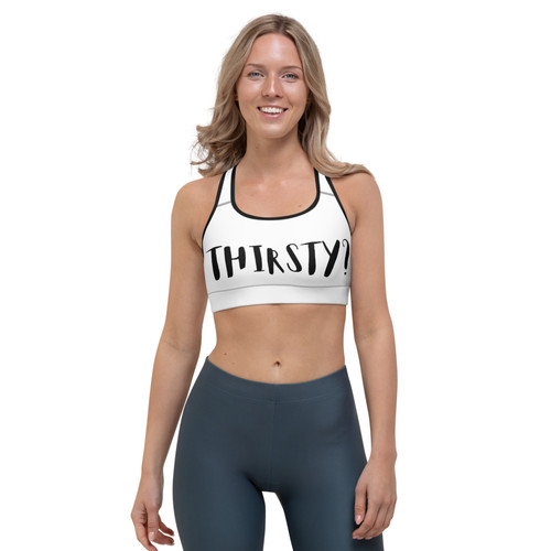 Thirsty? Drink Water - Sports bra | LEVEL LUCID