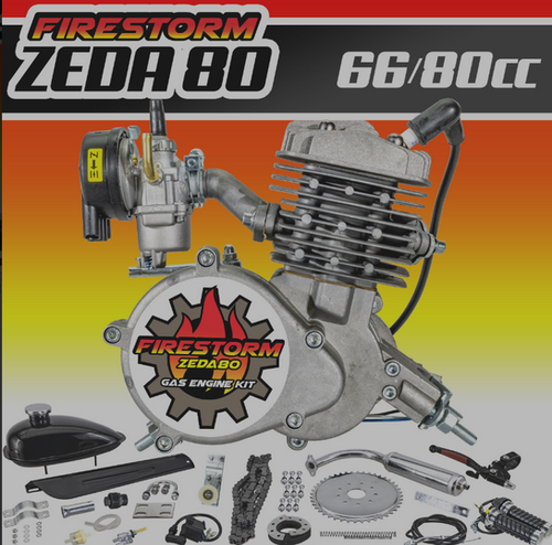 New Zeda 80 Complete 80cc 2 Stroke Motorized Bicycle Engine Kit ...