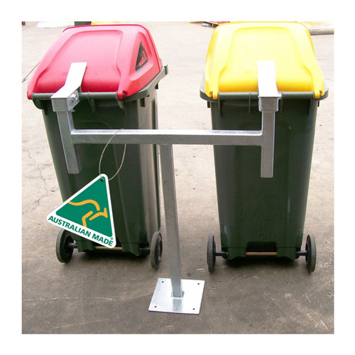 HDG SECURE WHEELIE BIN STAND, BASE PLATE, TWIN SINGLE (QTY 3+) | Mr ...