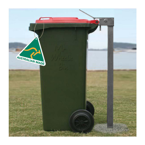 HDG SECURE WHEELIE BIN STAND, POLE, SINGLE HEAD (QTY 4+) | Mr Wheelie Bin