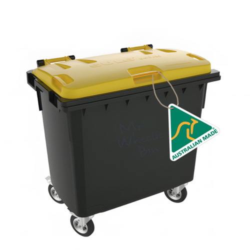 660 LITRE INDUSTRIAL PLASTIC SKIP BIN (5+ Qty) | Mr Wheelie Bin