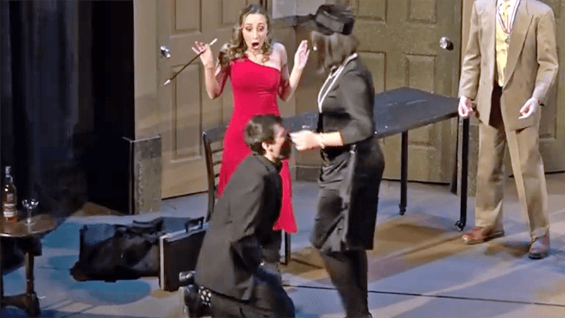 Hot Theater Knee - Ballbusting