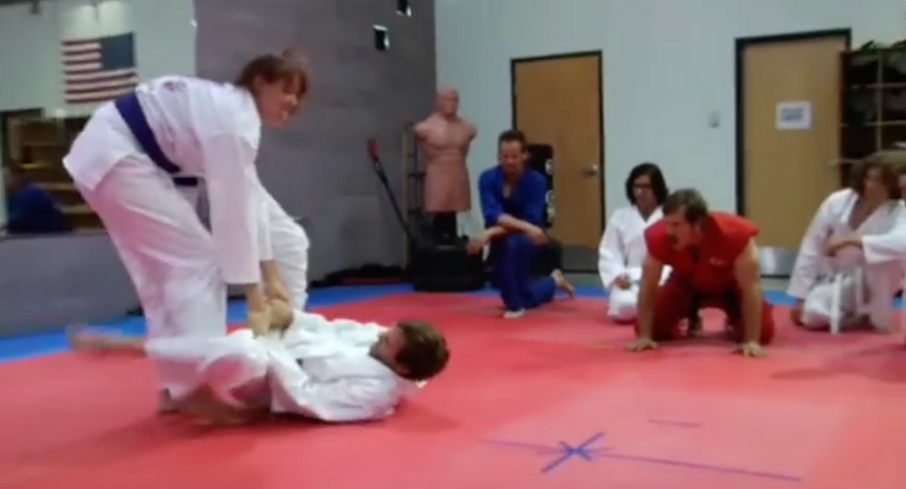 Dragged by the Balls in Karate