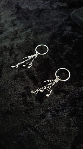 Music Note Hoops | Melodious Motifs