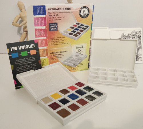 Daniel Smith Ultimate Mixing Hand Poured Watercolor Half Pan Set 丹尼爾史密夫 ...
