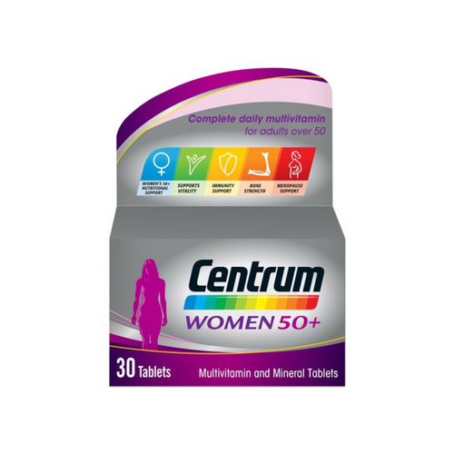 Buy Centrum Women 50+ Multivitamins & Minerals, 30 Tablets | Avail Pharmacy