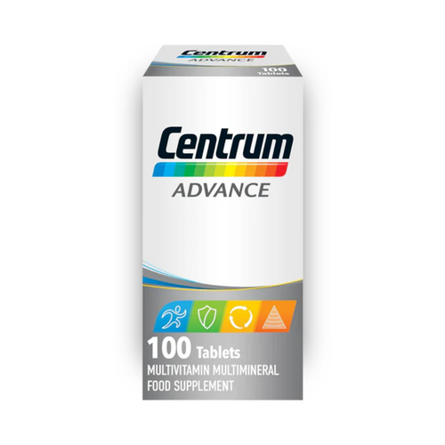 Buy Centrum Advance Multivitamins & Minerals, 100 Tablets | Avail Pharmacy