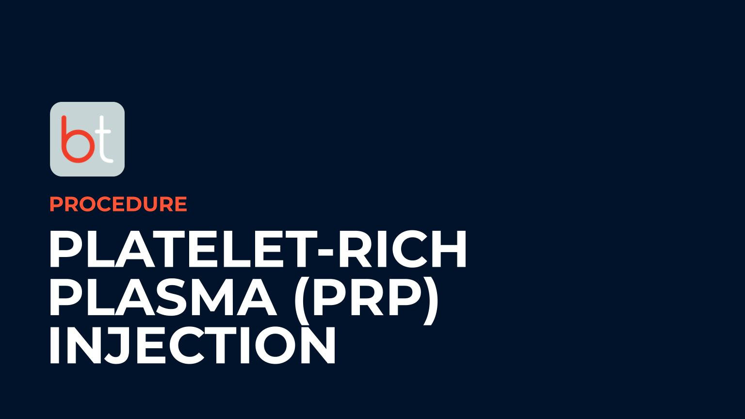 Platelet-Rich Plasma (PRP) Injection Podcasts