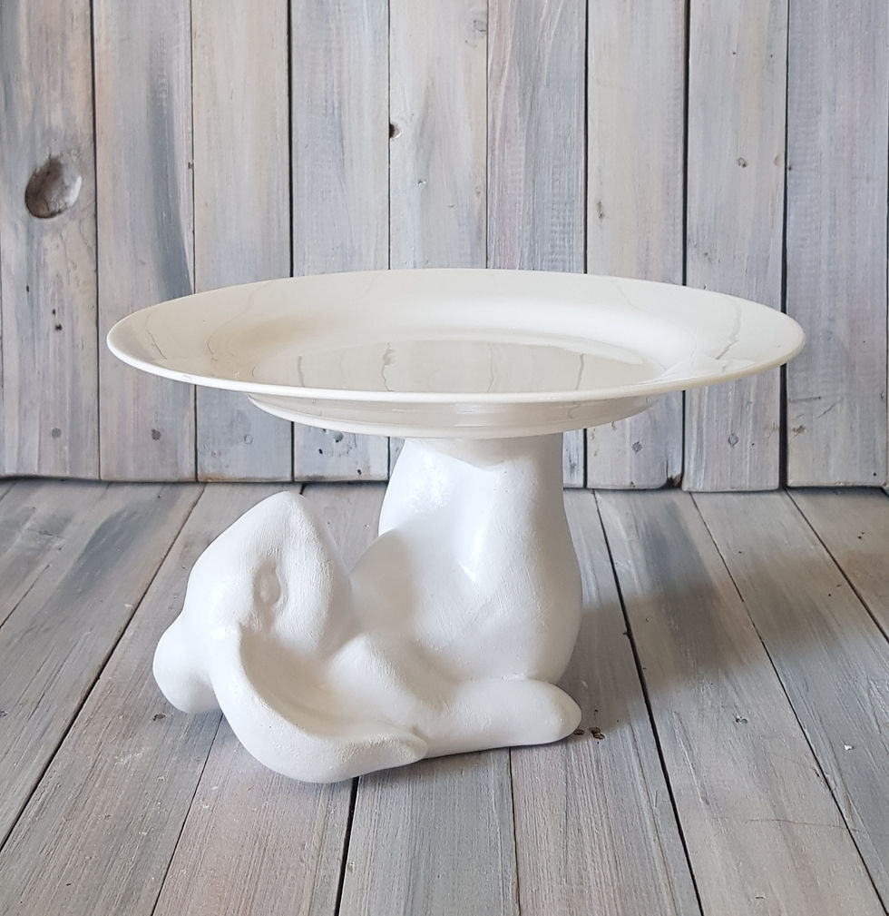 Small Bunny Cake Stand | Wikmar Ceramics