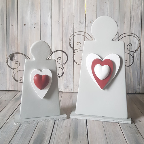Block Angels with Hearts | Wikmar Ceramics