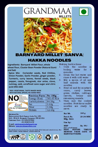 Barnyard Millet (Sanva) Hakka Noodles | Grandmaa Millets