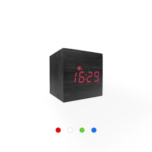 Wood Style Digital Clock WD23-3 Ebony Finish | ideaPOT