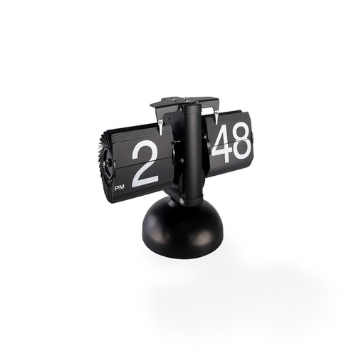 Frameless Desktop Flip Clock (Black Finish) | ideaPOT
