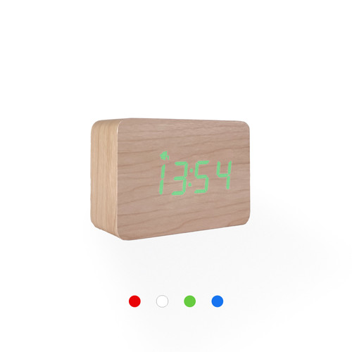 Wood Style Digital Clock WD24-3 Maple Finish | ideaPOT