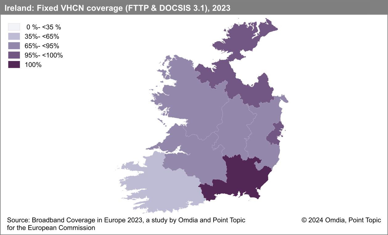 Mapping Broadband Coverage in Ireland 2023