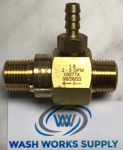 GP Hi-Draw Fixed Injector 4500psi | Wash Works Supply