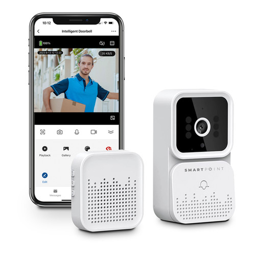 Rechargeable WiFi Video Doorbell Camera | Smartpoint