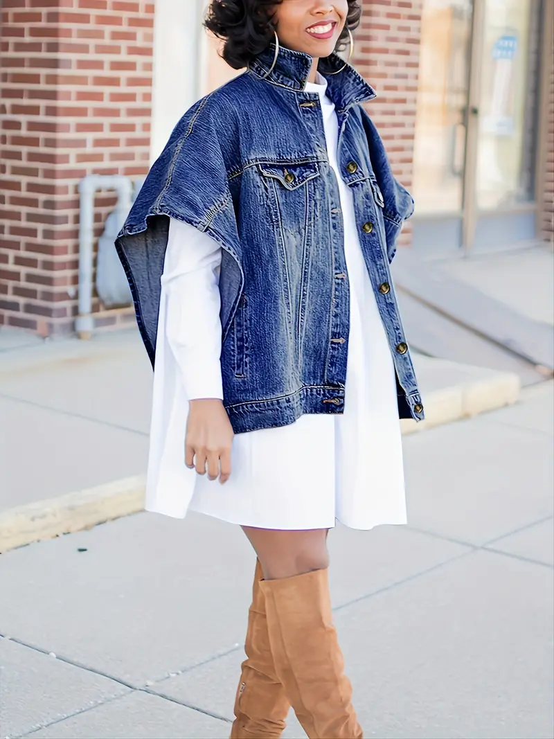 Denim Cape | 7 Moore Boutique