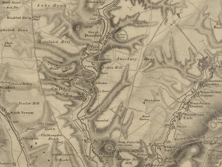 Map, first edition OrdnanceSurvey of SsC | Stratford sub Castle