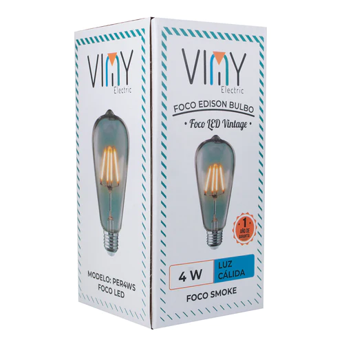 FOCO VINY LED 4W VINTAGE ST64 EDISON SMOKE | ELÉCTRICA 5 BALMEX FOCO VINY LED 4W VINTAGE ST64 EDISON SMOKE | ELÉCTRICA 5 BALMEX