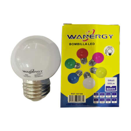 FOCO WANERGY LED 5W BOLA BLANCO | ELÉCTRICA 5 BALMEX