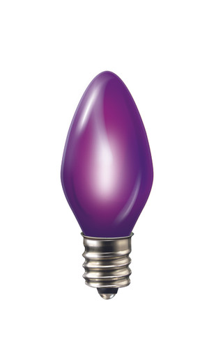 FOCO AKSI LED 0.5W 7 1/2 LILA OPACO 2PACK | ELÉCTRICA 5 BALMEX