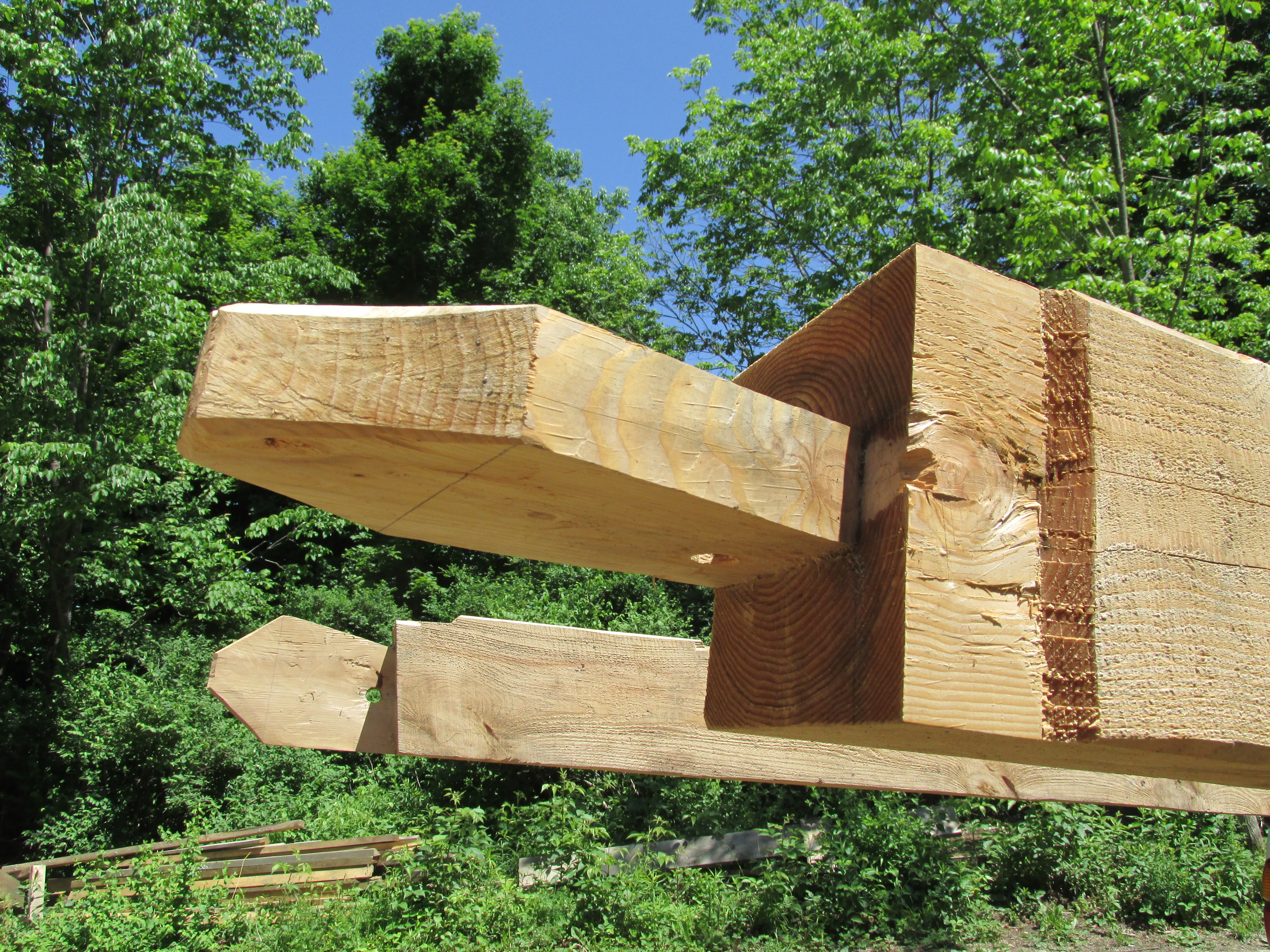 Timber Frame Raising Day | Hawk Circle Timber Frames