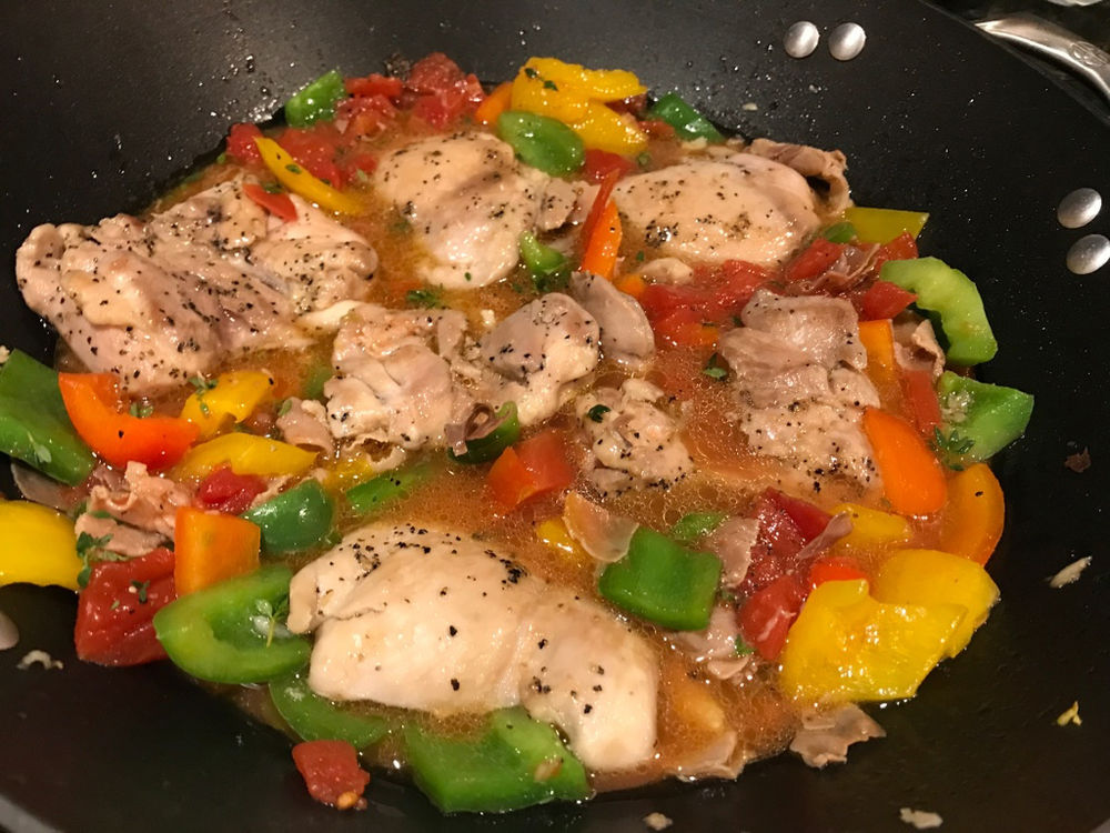 Roman style Chicken - pollo alla Romana