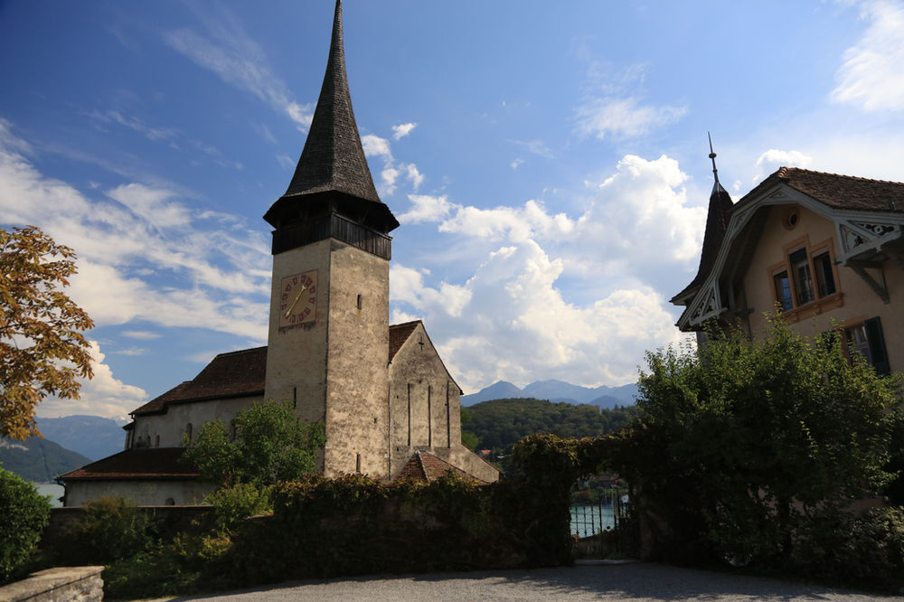 Spitz Castle Church Spiez, Switzerland