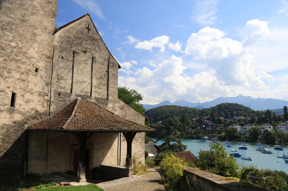 Spitz Castle Church Spiez, Switzerland