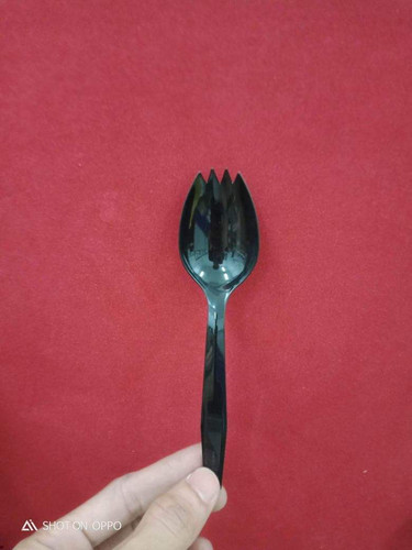 Plastic Spork Small Black 24pcs | GagMax Packaging