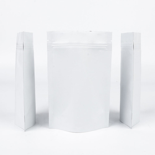 SZPW MATTE WHITE STAND UP POUCH | GagMax Packaging